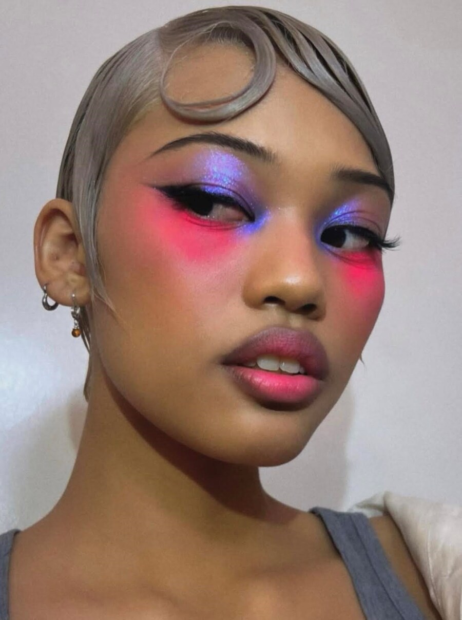 All the cool girls want Alexandra French’s grungy, glittery make-up ...
